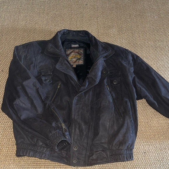 Wilsons Leather | Jackets & Coats | Vintage Black Leather Jacket By ...